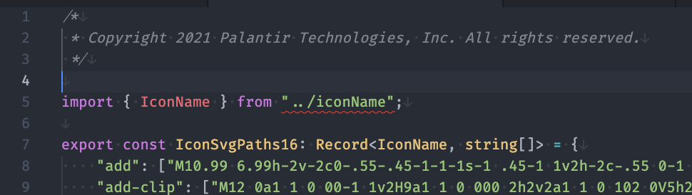 `Cannot find module '../iconName' or its corresponding type declarations` after generating ...