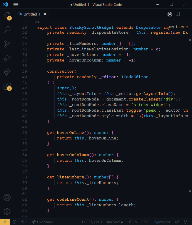 Bug Minimap Autohide With Stickyscroll On Long Lines Can Appear To Merge Lines · Issue 188497