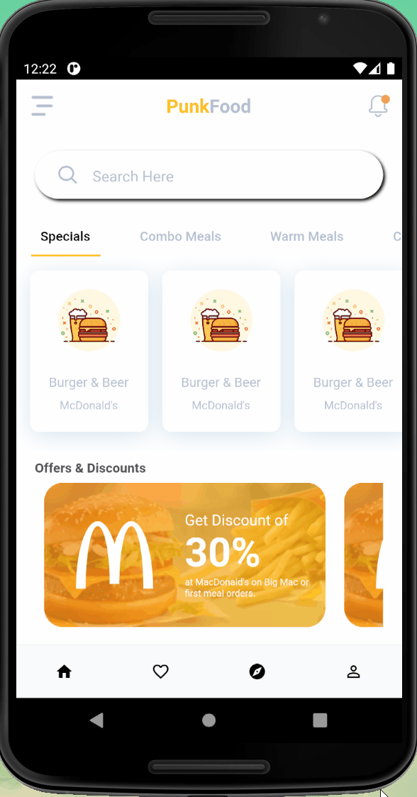 GitHub - gLuColte/Flutter-Online-FoodOrdering: FoodOrdering Application built via Flutter.