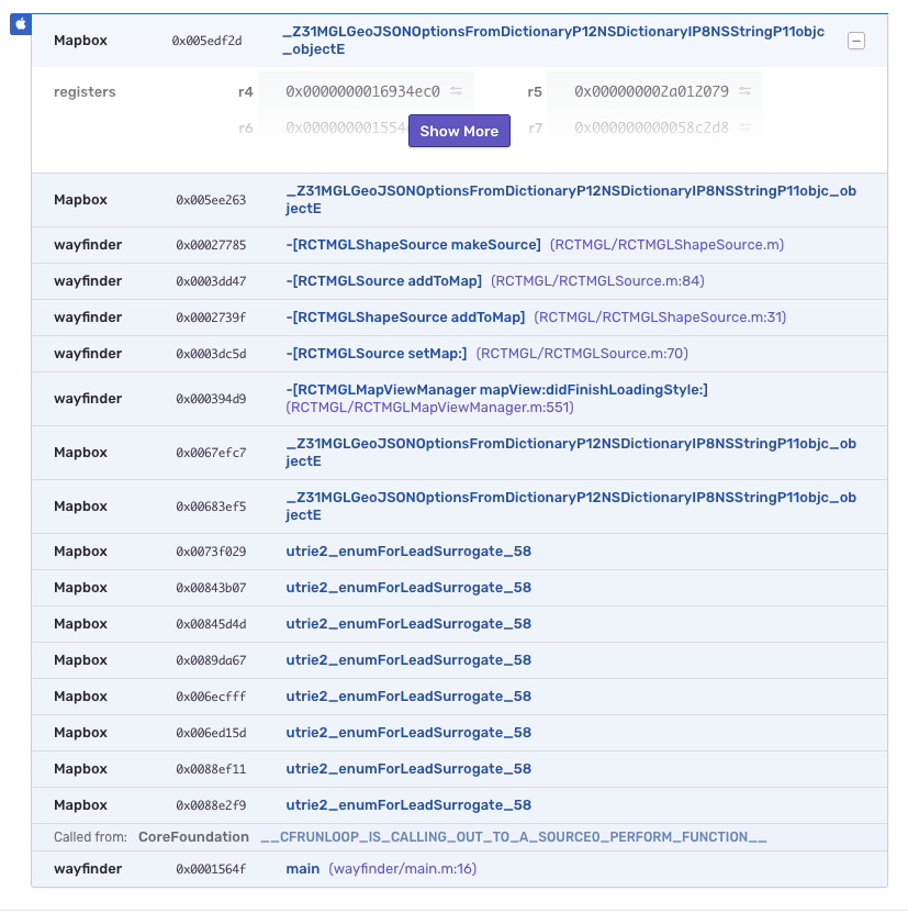 EXC_BAD_ACCESS: hash > retain > style > Attempted to dereference garbage pointer 0xe. · Issue ...