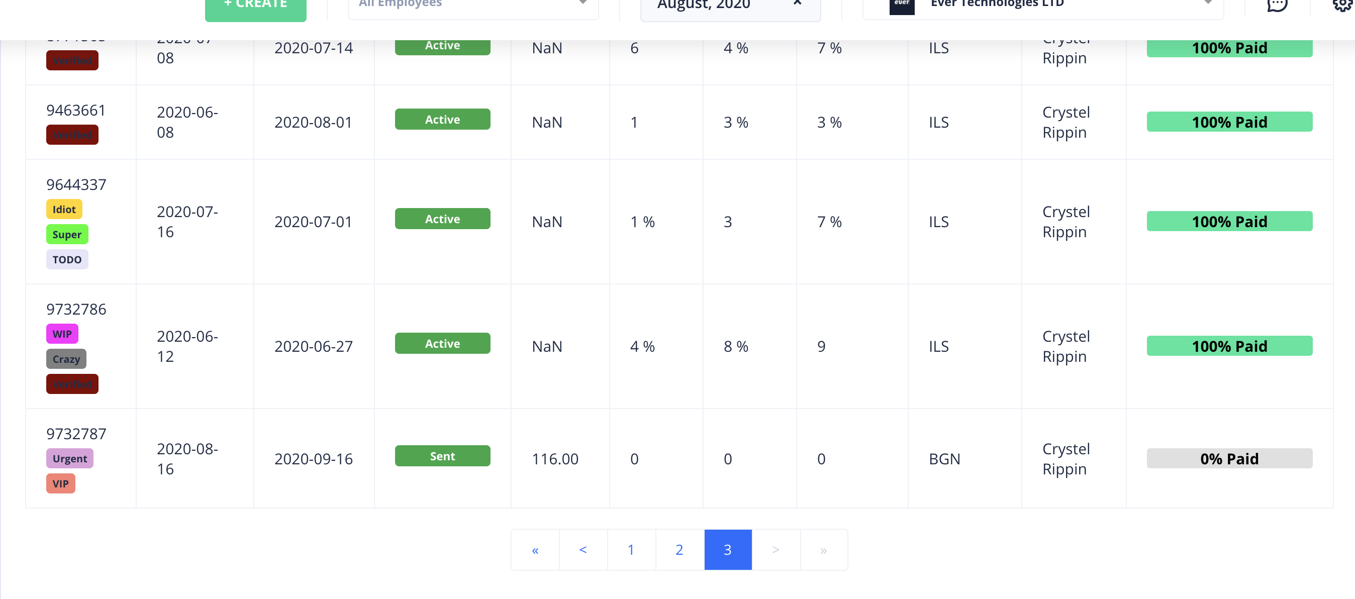 Feature: Seed payment information, invoice. Fix expense, income seed ...
