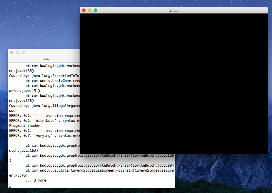 `error Compiling Shader Vertex Shader` On Macos 1013 · Issue 1428 · Yairm210unciv · Github 