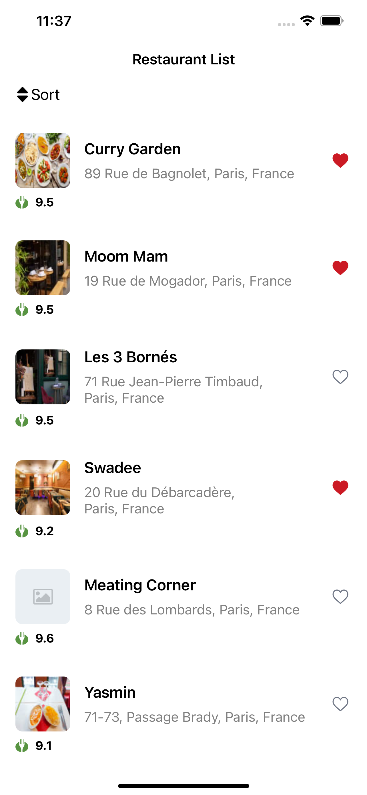 GitHub - GAzzinnari/RestaurantsApp: Single screen app that displays a list of restaurants ...