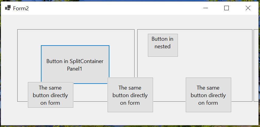 Child controls in nested split container scale incorrectly on secondary monitor. · Issue #5957 ...