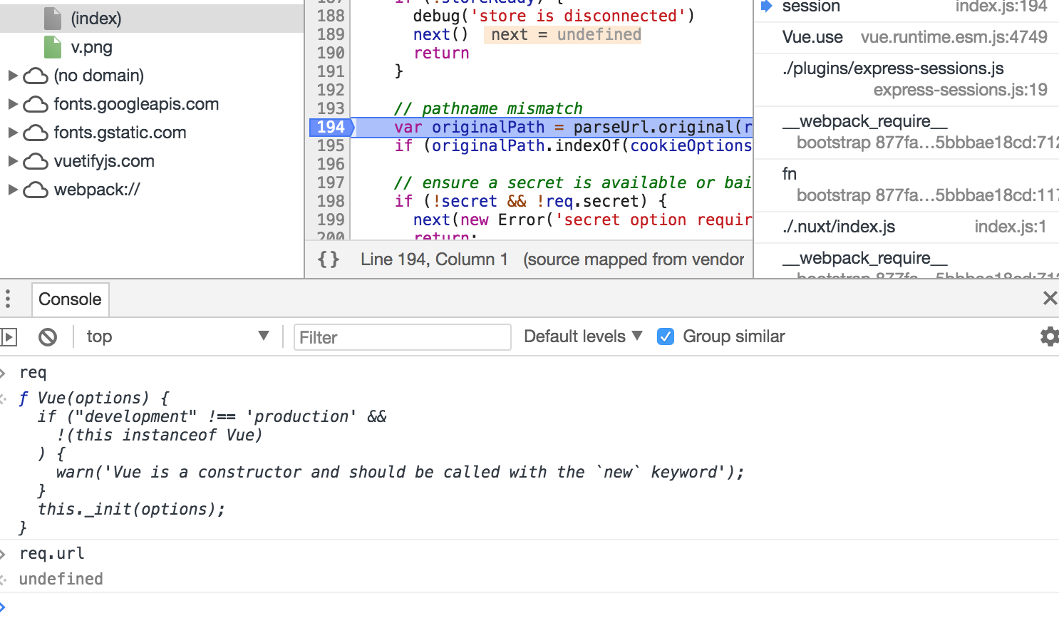 Error Cannot Read Property Pathname Of Undefined · Issue 565 · Expressjssession · Github 3577
