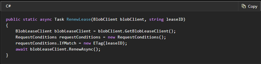[query] Azure Storage Blobs Releaselock With Requestconditions Not Working · Issue 33278