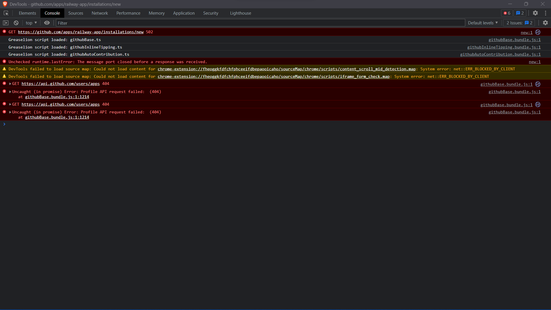 502 gateway while configuring github repo from railway hosting service · community · Discussion ...