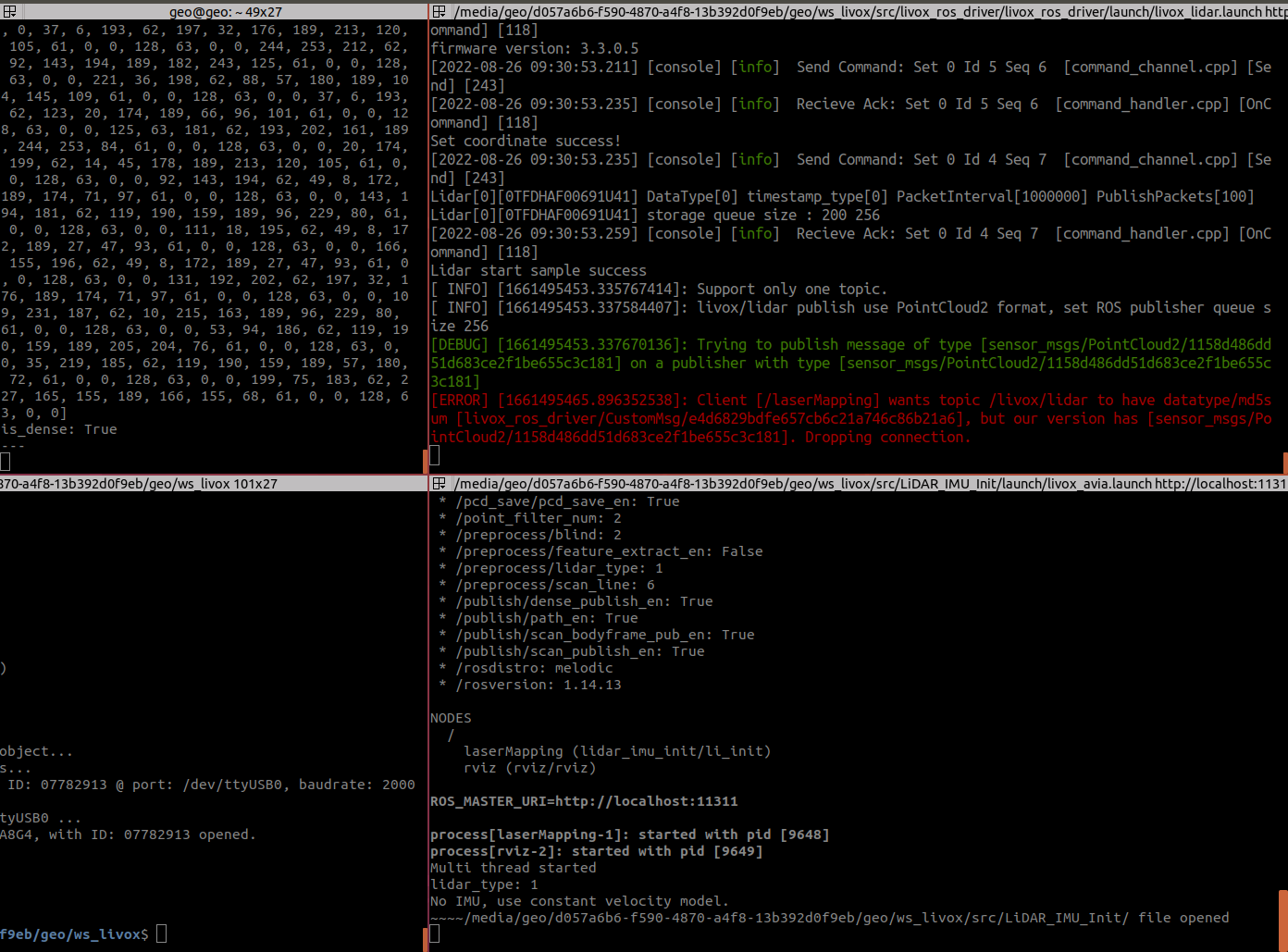 "No IMU, use constant velocity model." · Issue #22 · hku-mars/LiDAR_IMU_Init · GitHub