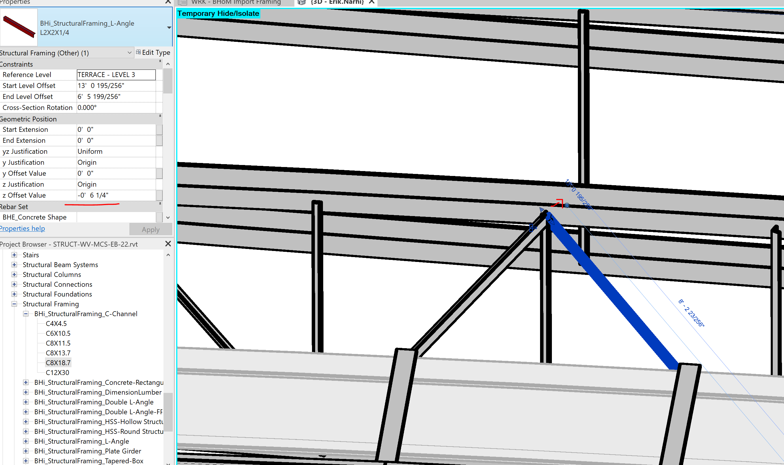 Framing Element Centerlines and Z Offset Applied Wrong on Push · Issue ...