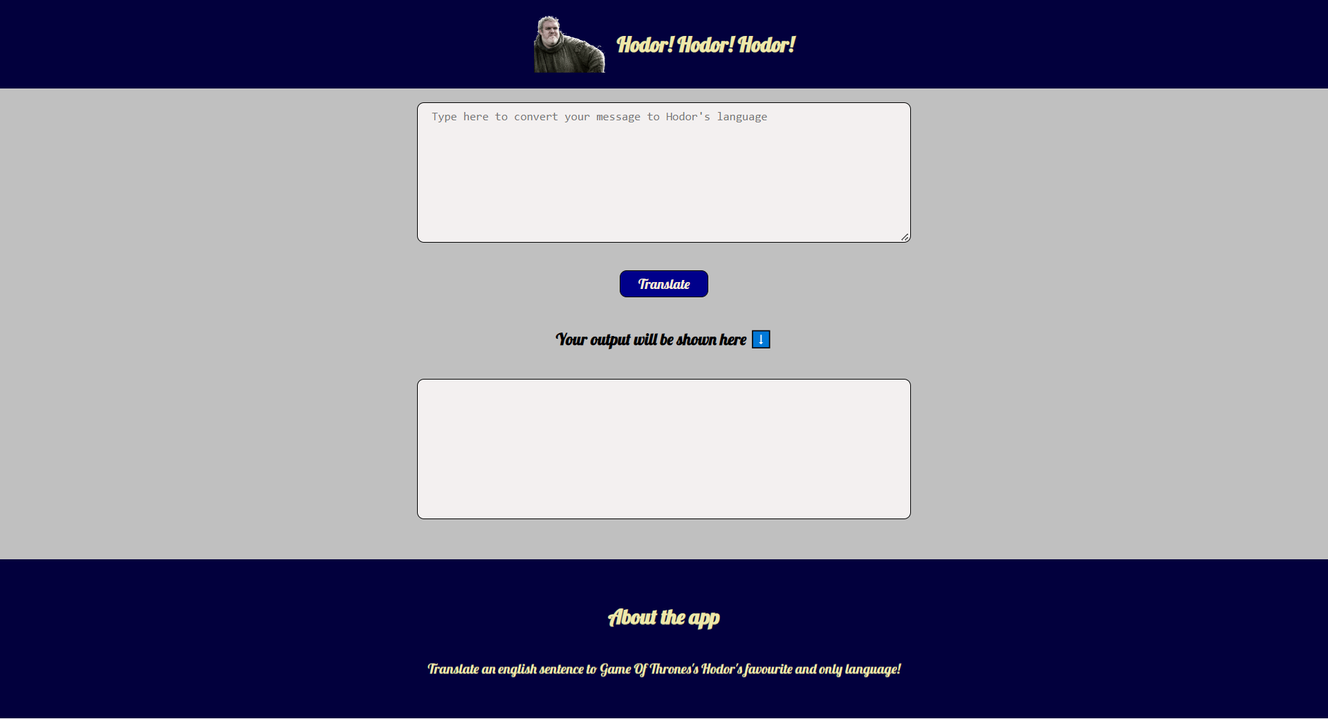 GitHub - InvincibleRP1/Hodor-Translator: Translates English to the ...