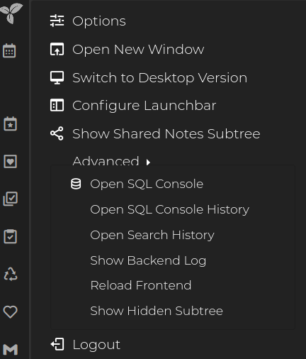 (Bug report) "Advanced" menu in mobile version is always toggled · Issue #3615 · zadam/trilium ...