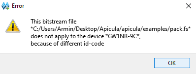 GW1NR-9 vs GW1N-9 bit-stream · Issue #206 · YosysHQ/apicula · GitHub