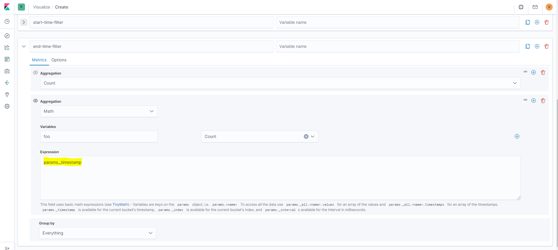How To Get Date Time Filter Values In A TSVB Markdown Issue 76896