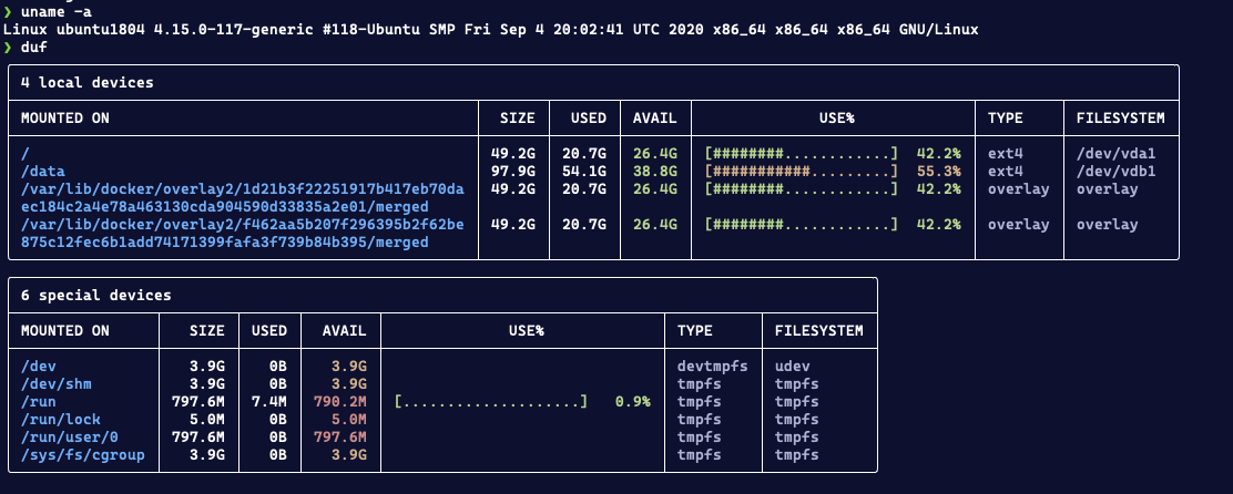 TUI Broken Table · Issue #76 · muesli/duf · GitHub