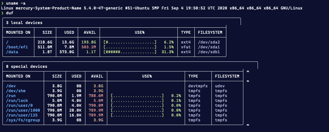 TUI Broken Table · Issue #76 · muesli/duf · GitHub