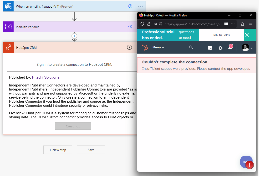 HubSpot CRM issue · Issue #2507 · microsoft/PowerPlatformConnectors · GitHub