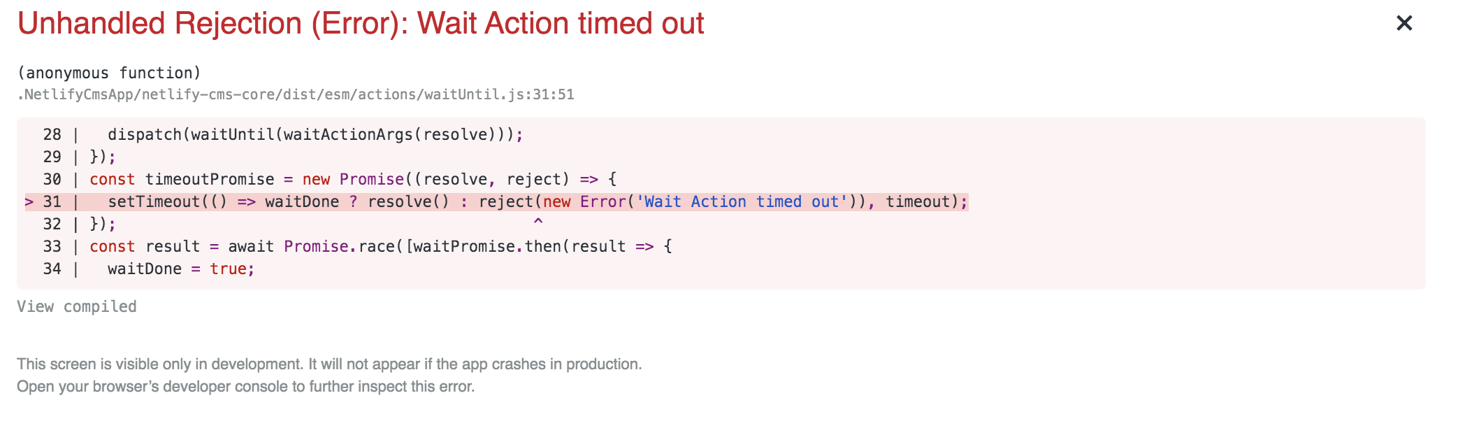 Wait Action timed out · Issue #3345 · decaporg/decap-cms · GitHub