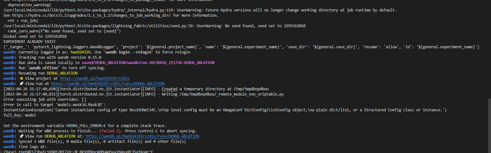 Problems encountered during Training S3DIS data set? · Issue #65 · JonasSchult/Mask3D · GitHub