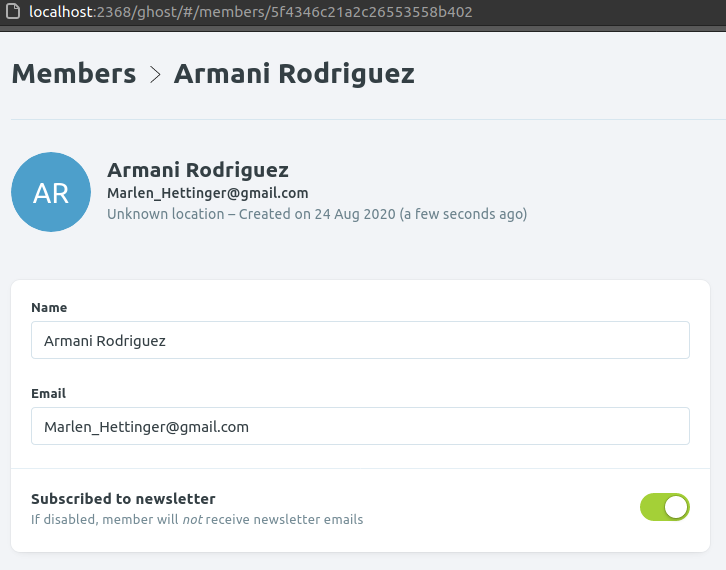 Member's `created_at` and `subscribed` fields are ignored in `POST /members` API · Issue #12156 ...