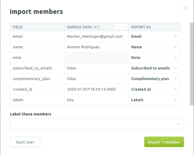 Member's `created_at` and `subscribed` fields are ignored in `POST /members` API · Issue #12156 ...