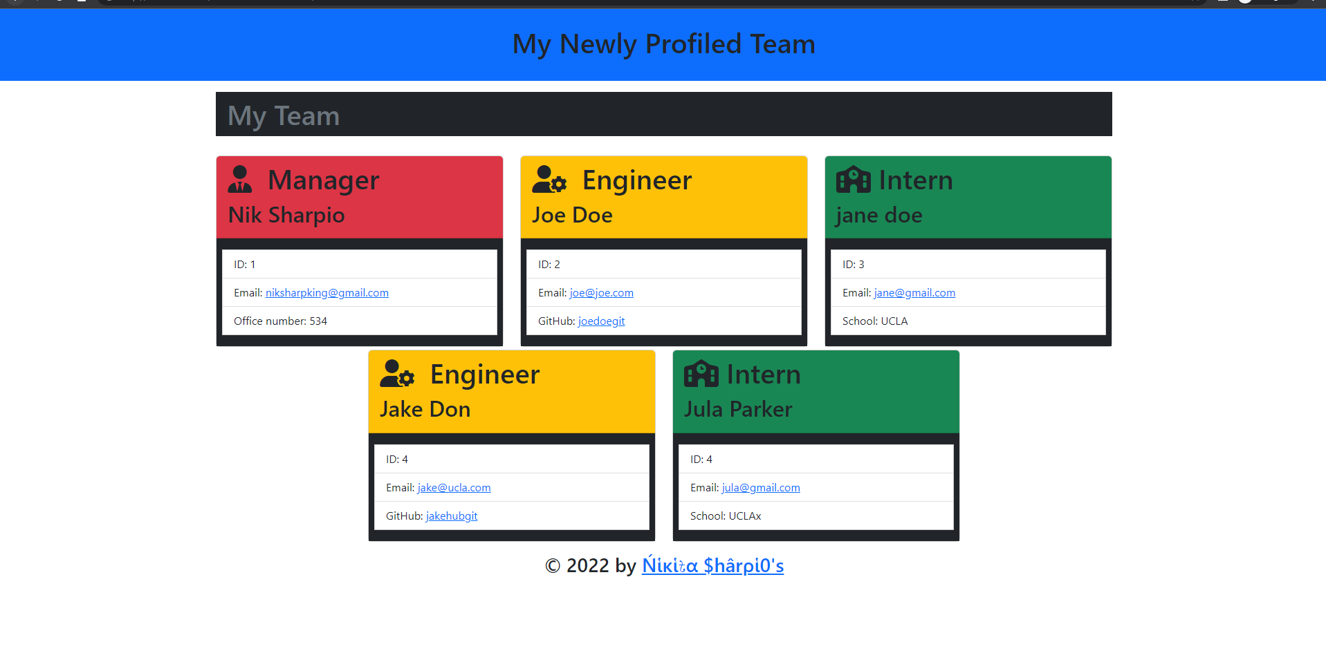 GitHub - Niksharpkings/Team-Profile-Generator: challenge is to build a Node.js command-line ...