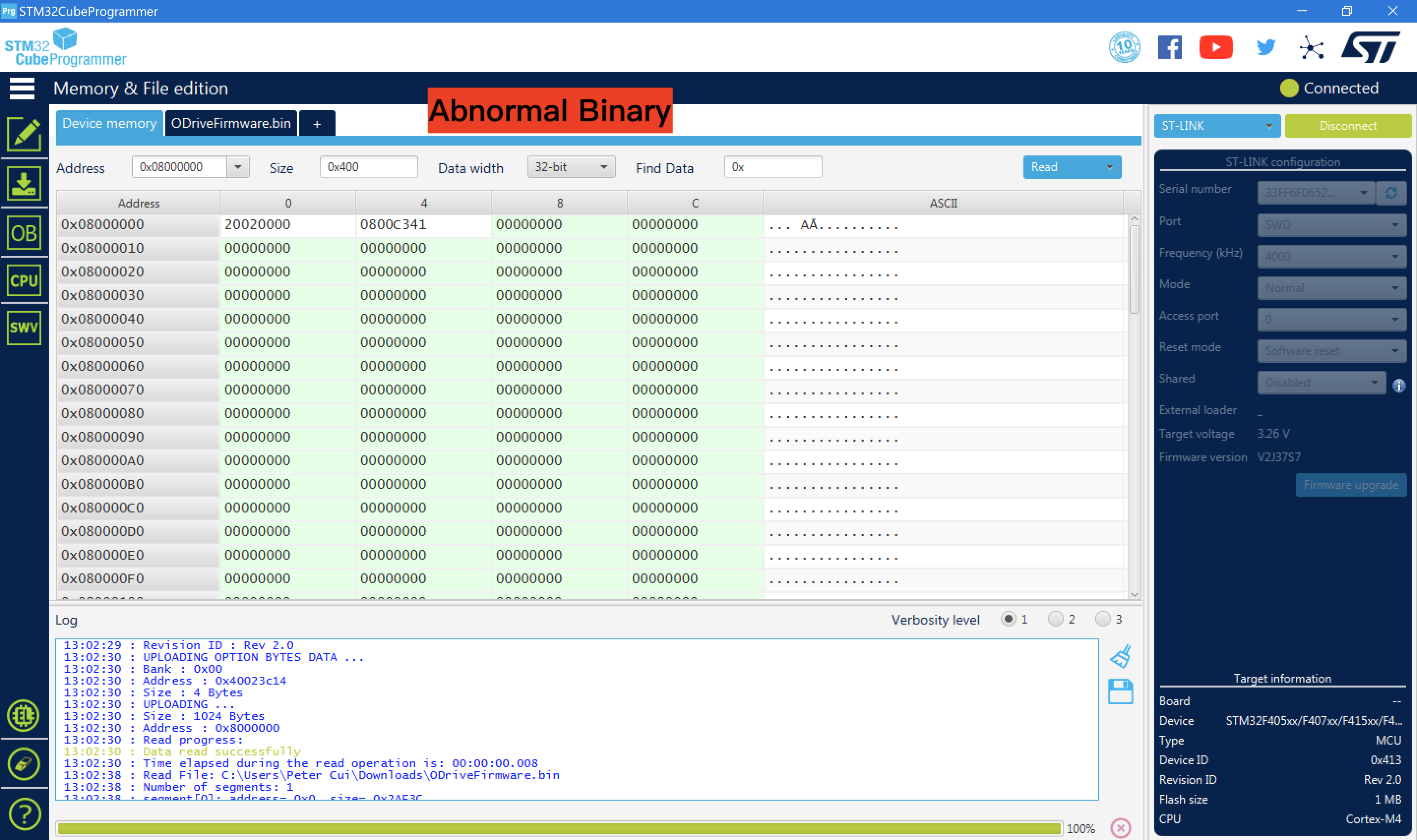 Firmware On Stm32 Flash Is Modified Unexpectly · Issue 527 · Odriverobotics Odrive · Github