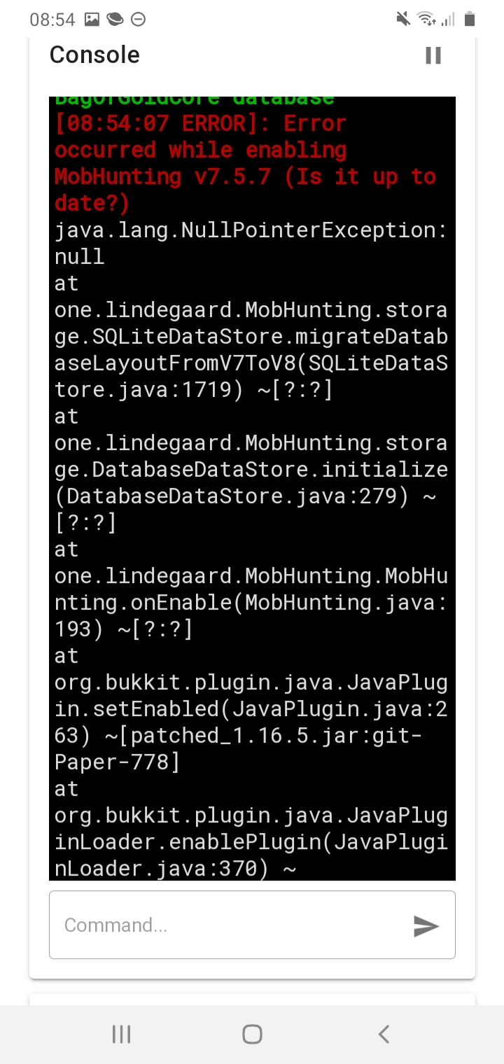 [1.16.5] Error occurred while enabling MobHunting v7.5.7 · Issue #1457 · MohistMC/Mohist · GitHub