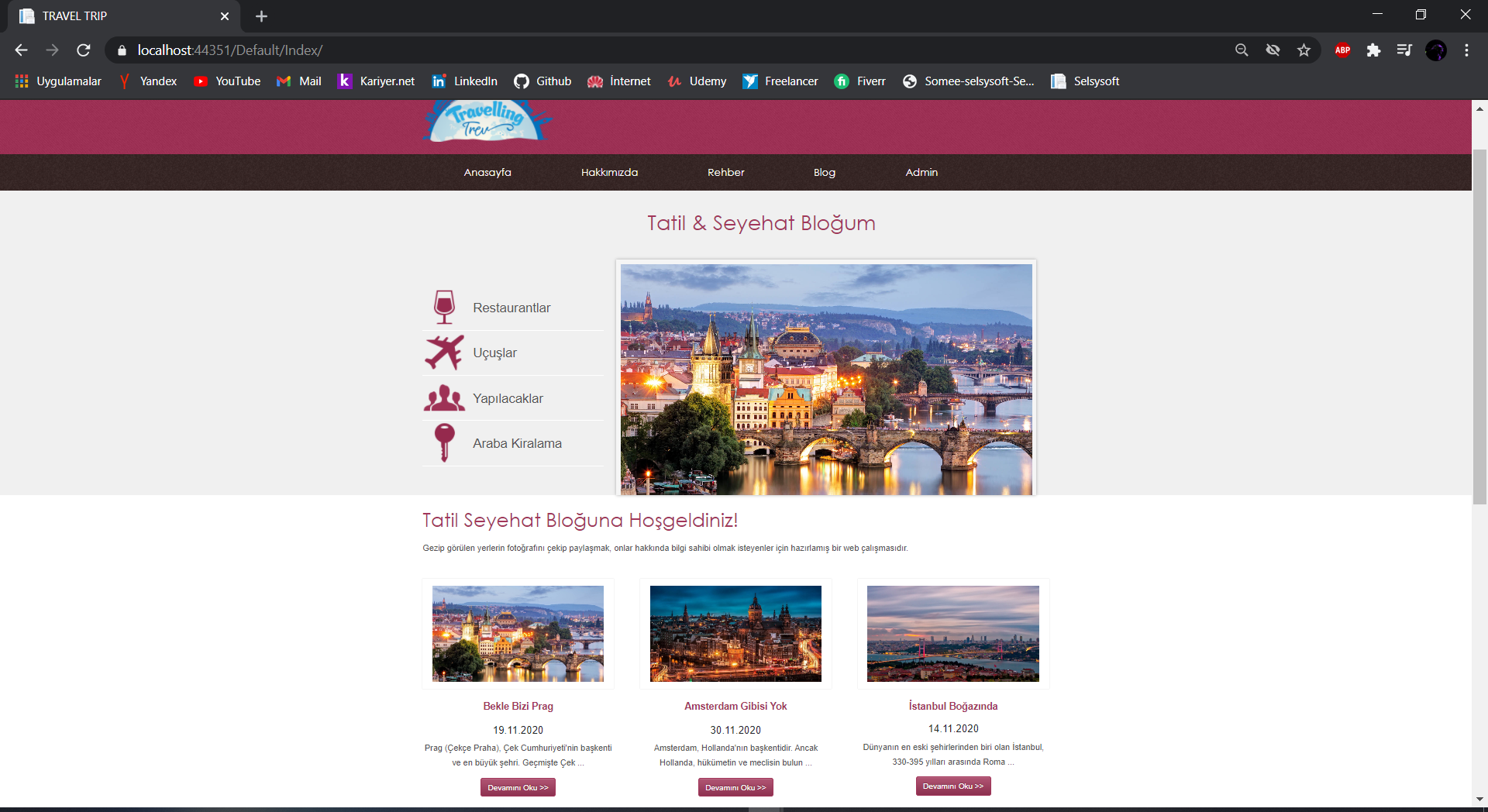 GitHub - Selsysoft/travel-trip: Create a blog and design a website for ...