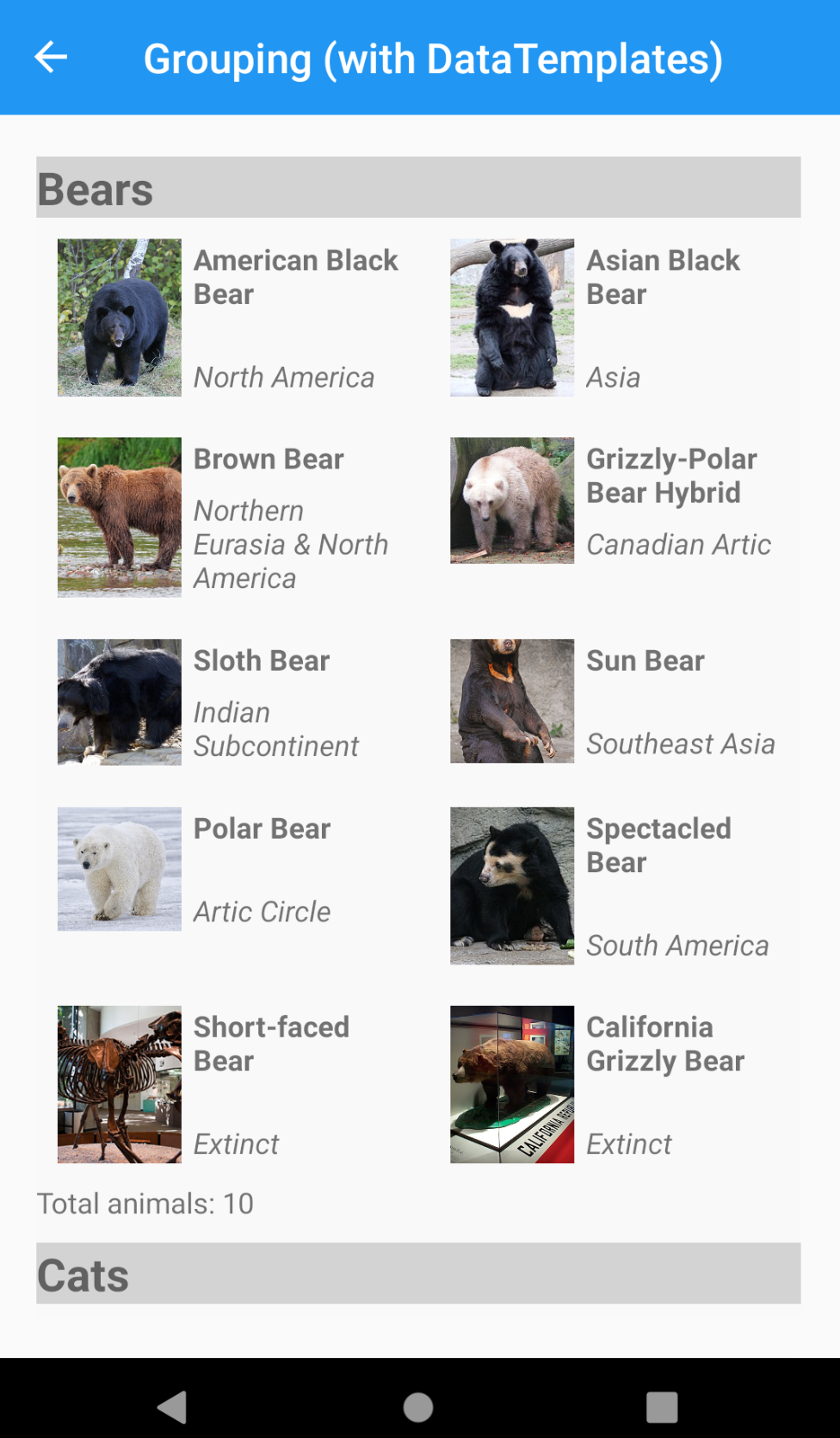 [Bug] Collection View items look centred even when span specified is 2 ...