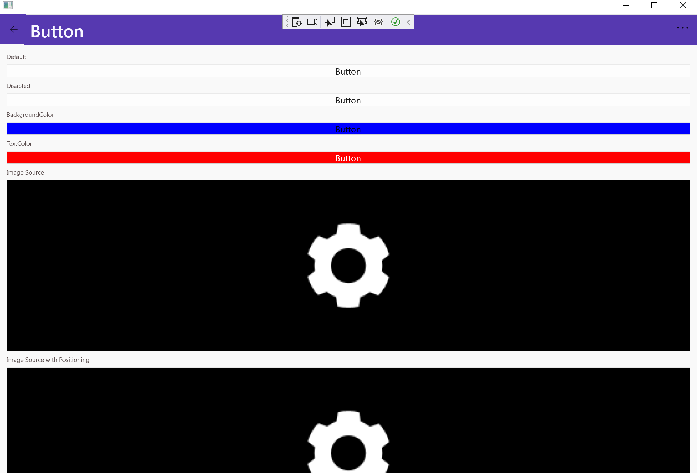Bug Button On Samples Controls App Is Not Rendering With Correct Height On Winui · Issue 680