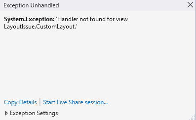 Exception trying to use a custom Layout · Issue #4542 · dotnet/maui ...