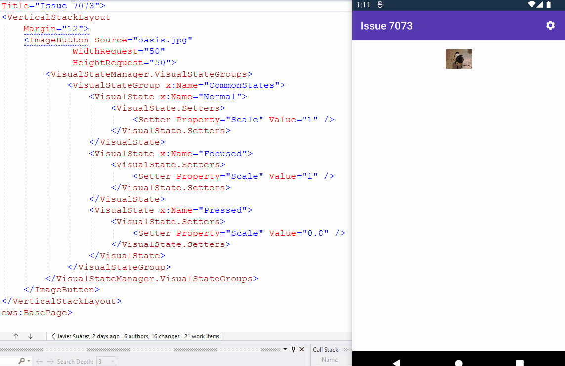 Imagebutton Visual State Does Not Reset · Issue 7073 · Dotnetmaui · Github