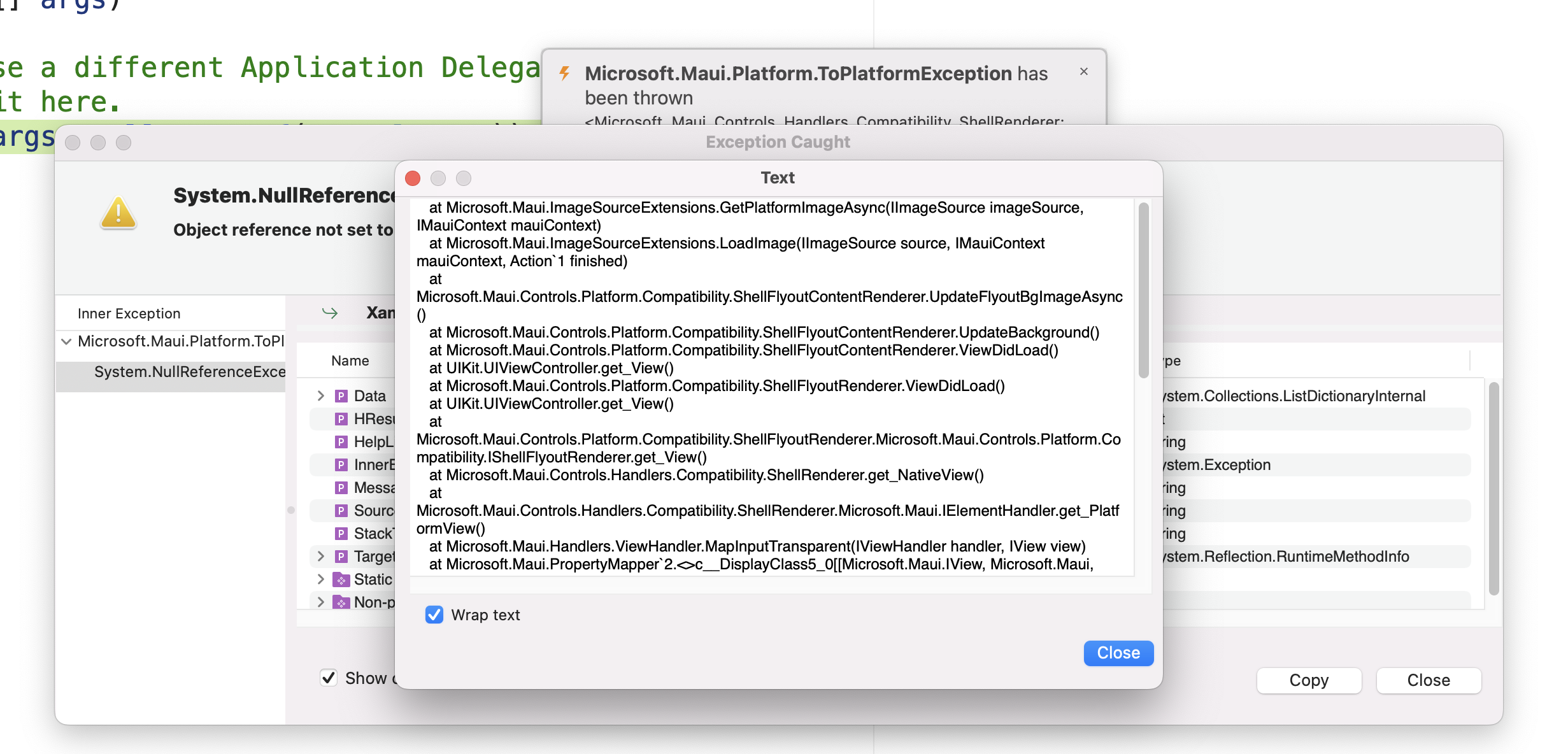 [MacCatalyst] [Scenario Day] Crash using Shell · Issue #7260 · dotnet/maui · GitHub