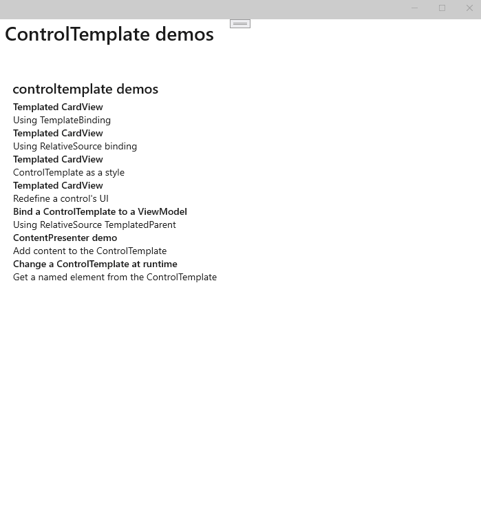 Use of ContentPresenter in a ControlTemplate will cause app to exit on Windows but not Android ...