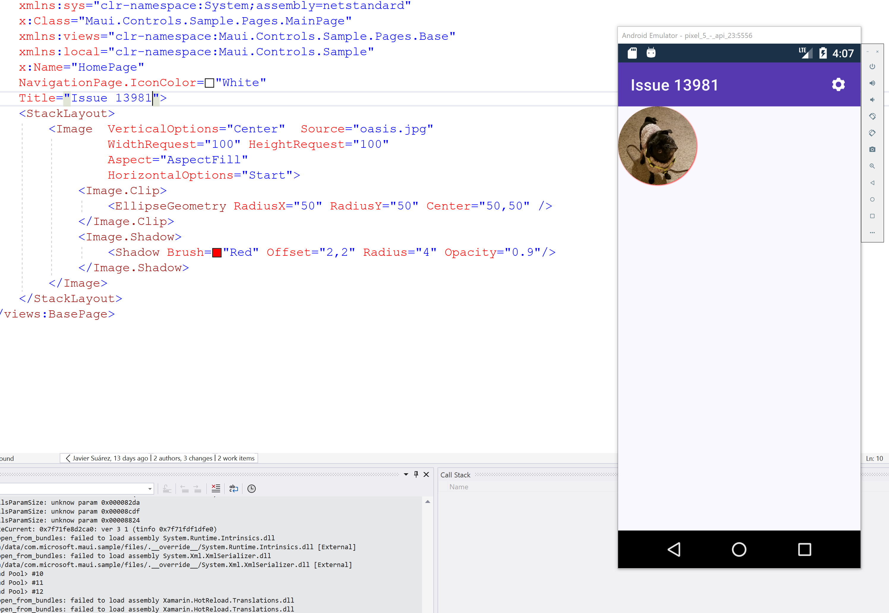 Image.Shadow inconsistent on Android · Issue #13981 · dotnet/maui · GitHub