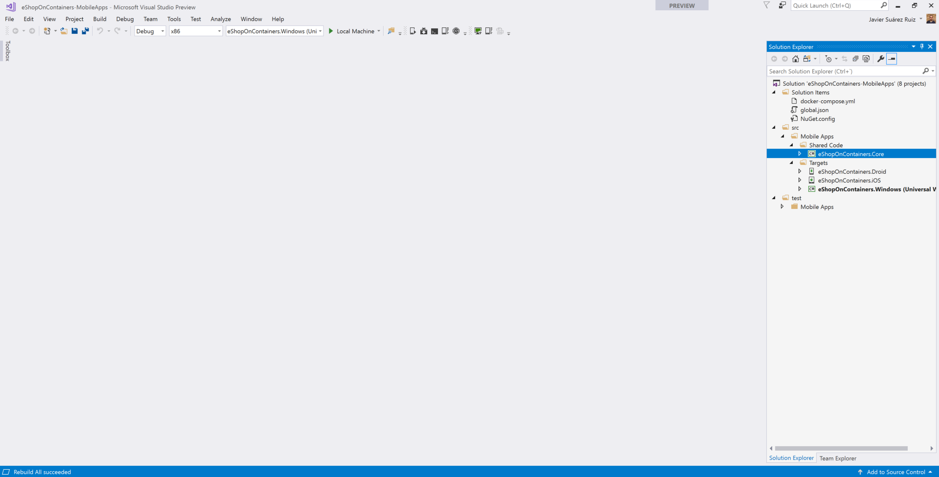 error compiling mobile applications · Issue #629 · dotnet-architecture/eShopOnContainers · GitHub