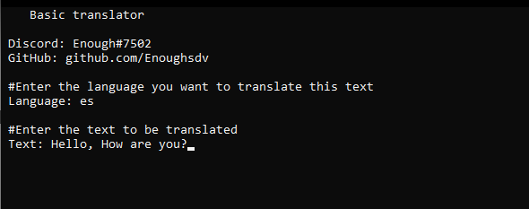 GitHub - Enoughsdv/Basic-translator: 🔎 | A basic translator made in ...