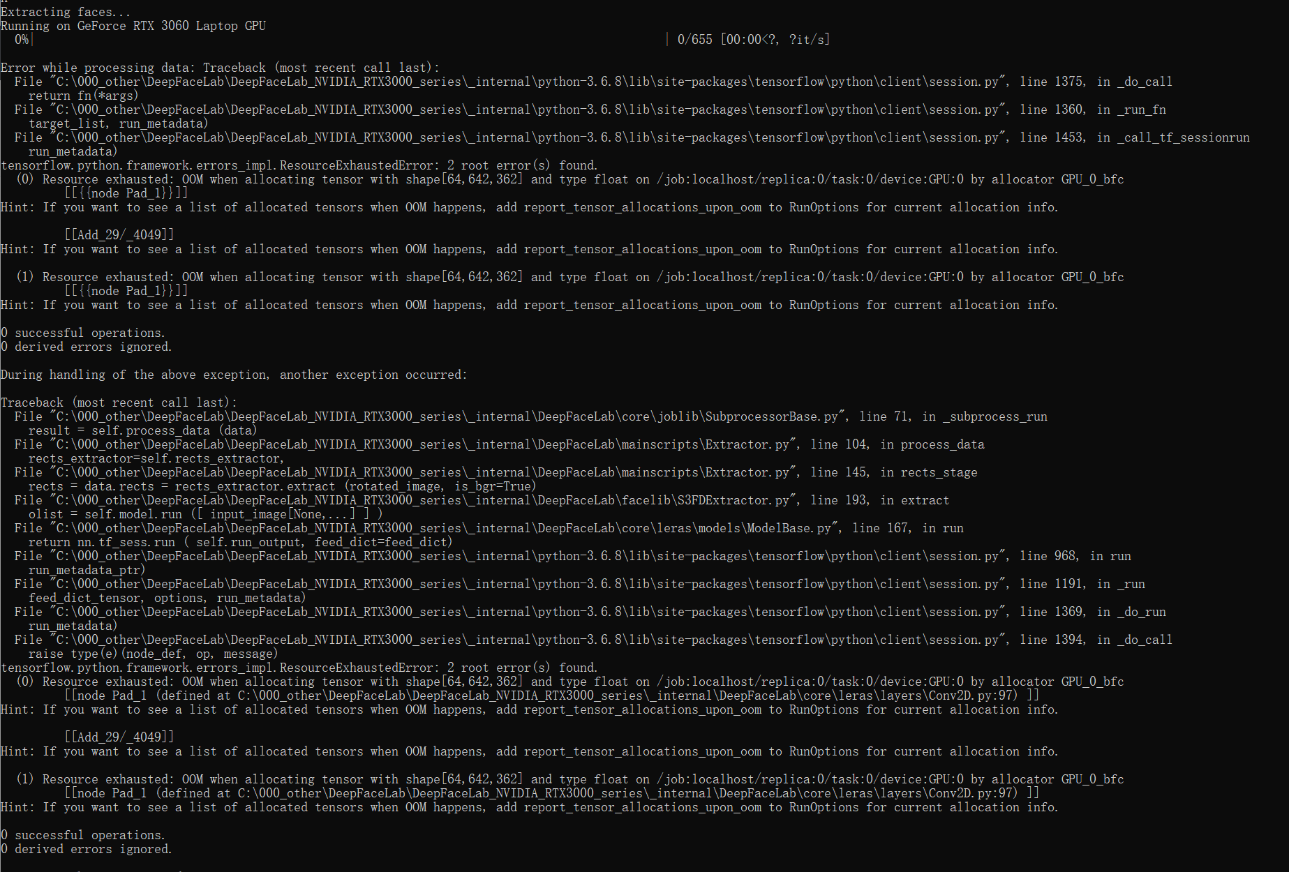 "data_src faceset extract" Failing · Issue #5351 · iperov/DeepFaceLab · GitHub