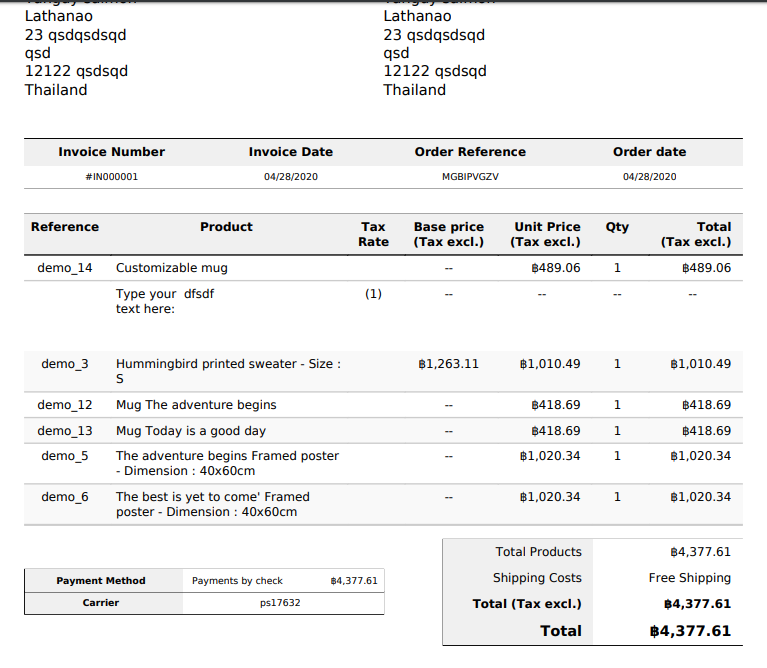 Thai currency symbol (฿ - Baht) is not displayed correctly in PDF ...