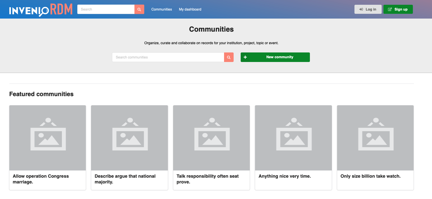 cli: communities demo data not working · Issue #957 · inveniosoftware/invenio-rdm-records · GitHub