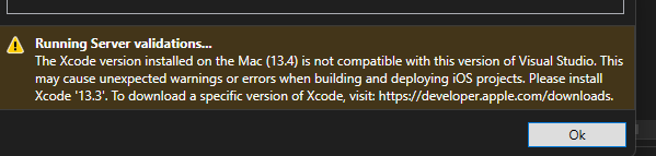 Pair to Mac failed with error "Workload manifest dependency 'Microsoft.NET.Workload.Emscripten ...
