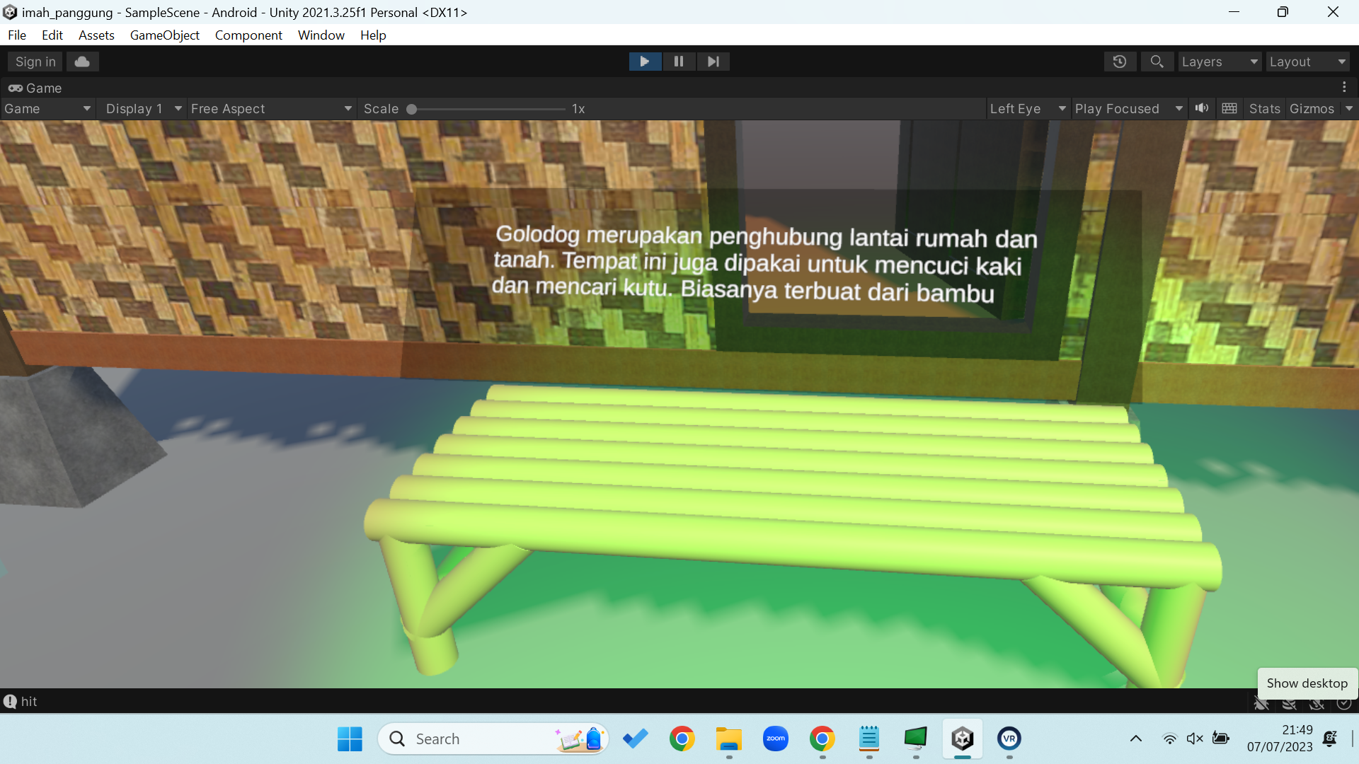 GitHub - notwatermango/imah-panggung-VR: educative VR simulation Sundanese traditional house