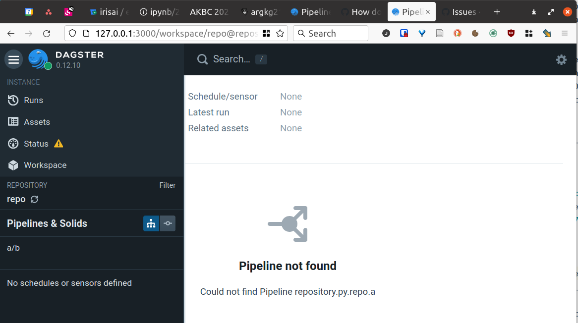 Pipelines not found if their names contain forward slashes · Issue #5064 · dagster-io/dagster ...