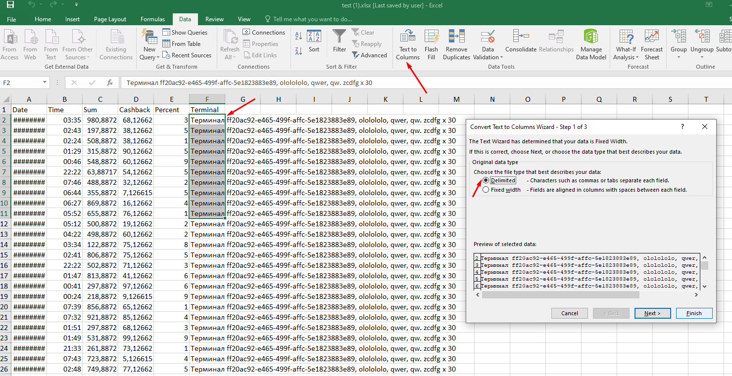 tool 'Text to Columns' breaks (in Excel) · Issue #2340 · SheetJS/sheetjs · GitHub