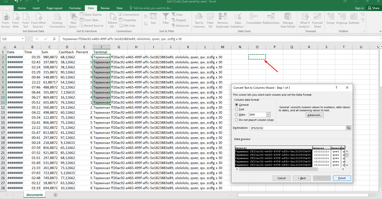 tool 'Text to Columns' breaks (in Excel) · Issue #2340 · SheetJS/sheetjs · GitHub