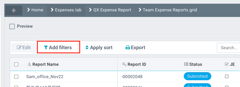 V2: old/new filter mixed and new Filter take up too much UI space · Issue #117 · digi-serve ...