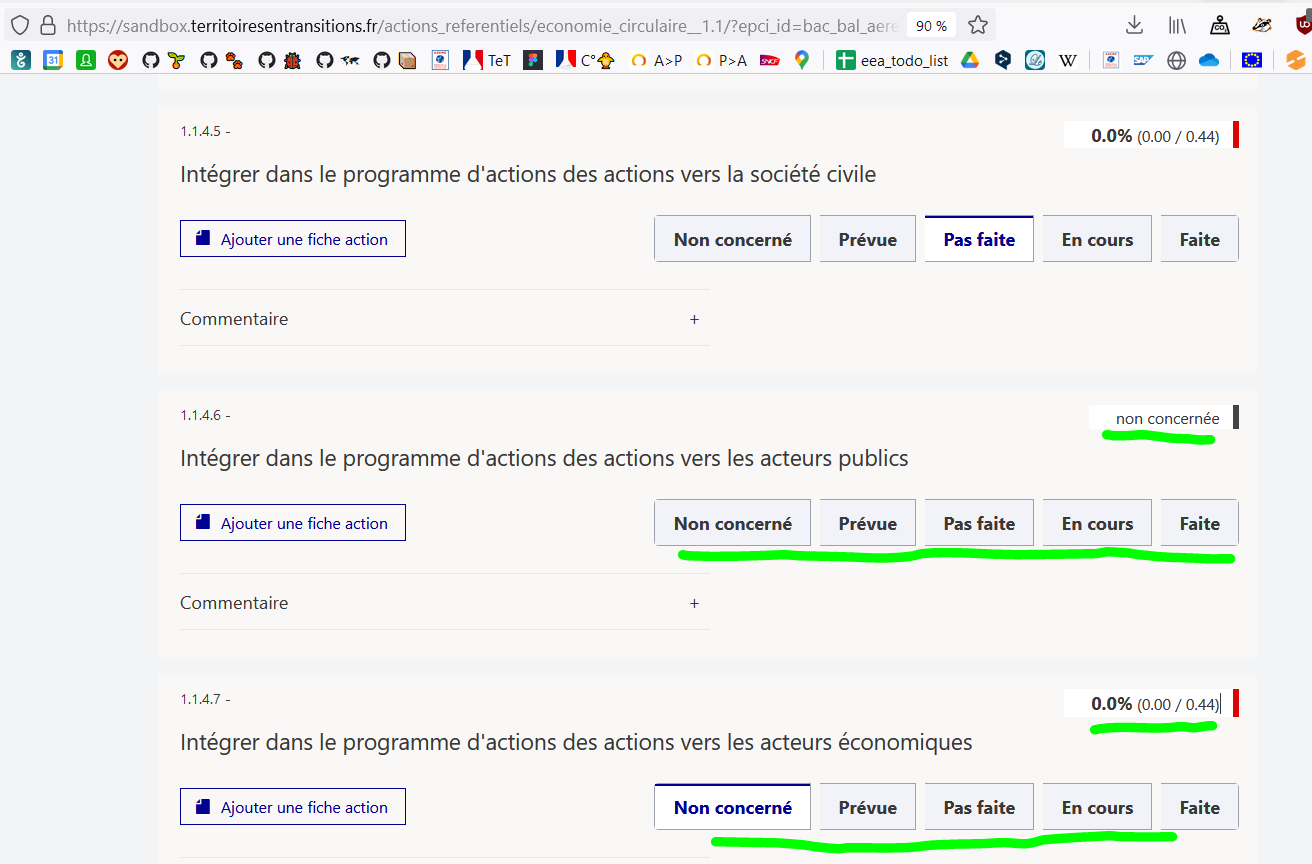 TT - Corriger des incohérences de comportement et de contenu · Issue #451 · incubateur-ademe ...