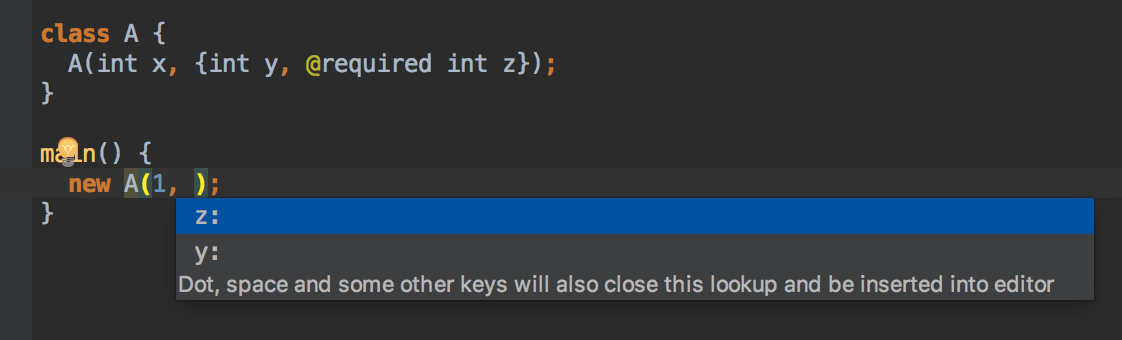 Request to show @required parameters first in code completion. · Issue ...