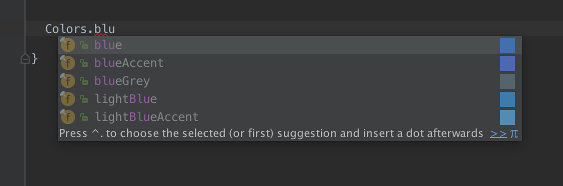 Would be nice to see icons in autocomplete · Issue #454 · flutter/flutter-intellij · GitHub